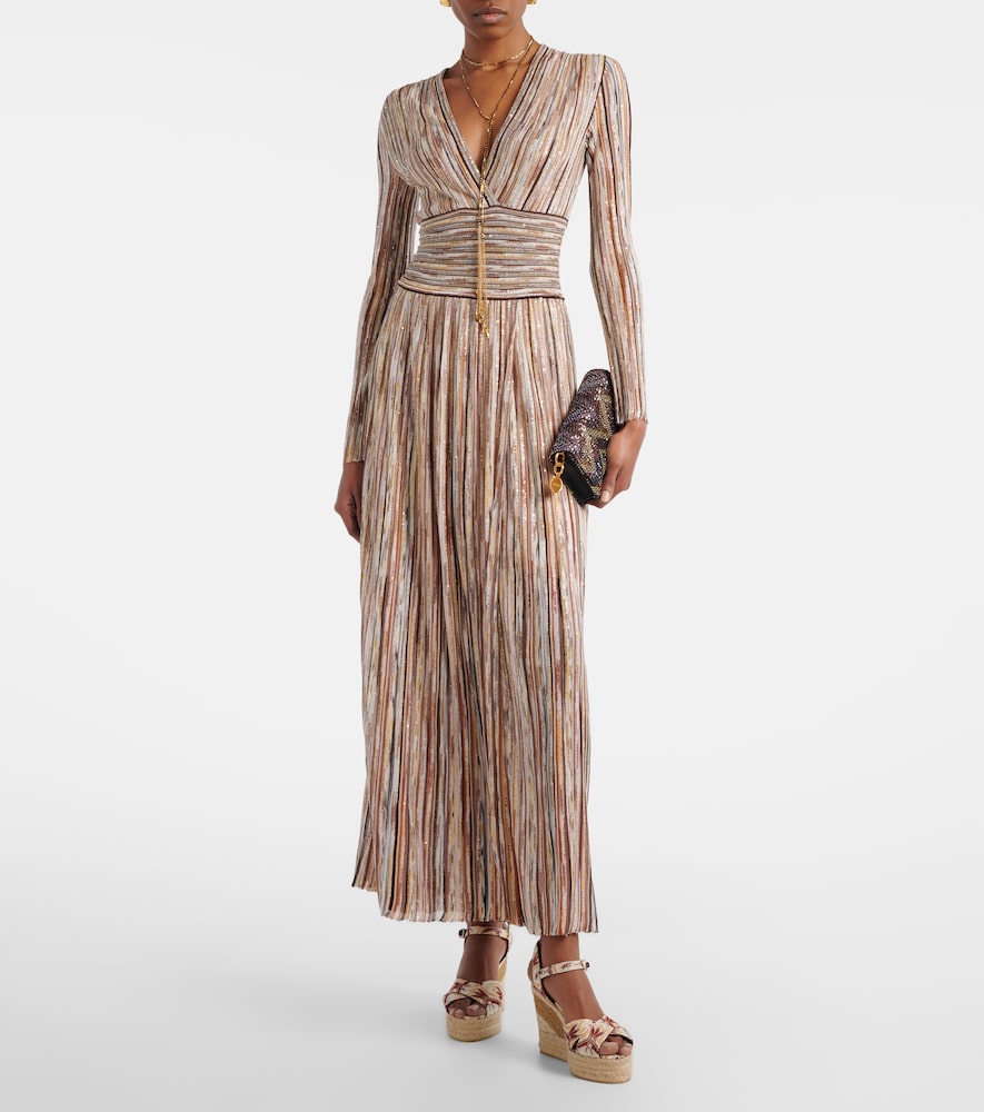 MISSONI Leather-Trimmed Sequined Crossbody Bag