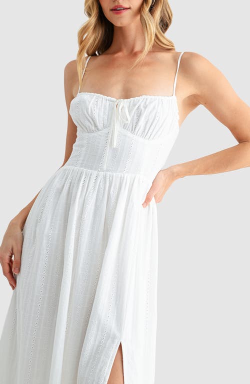 corset sheer midi dress in ivory weworewhat Buy WeWoreWhat Corset Sheer Midi Dress - Ivory At 5% Off