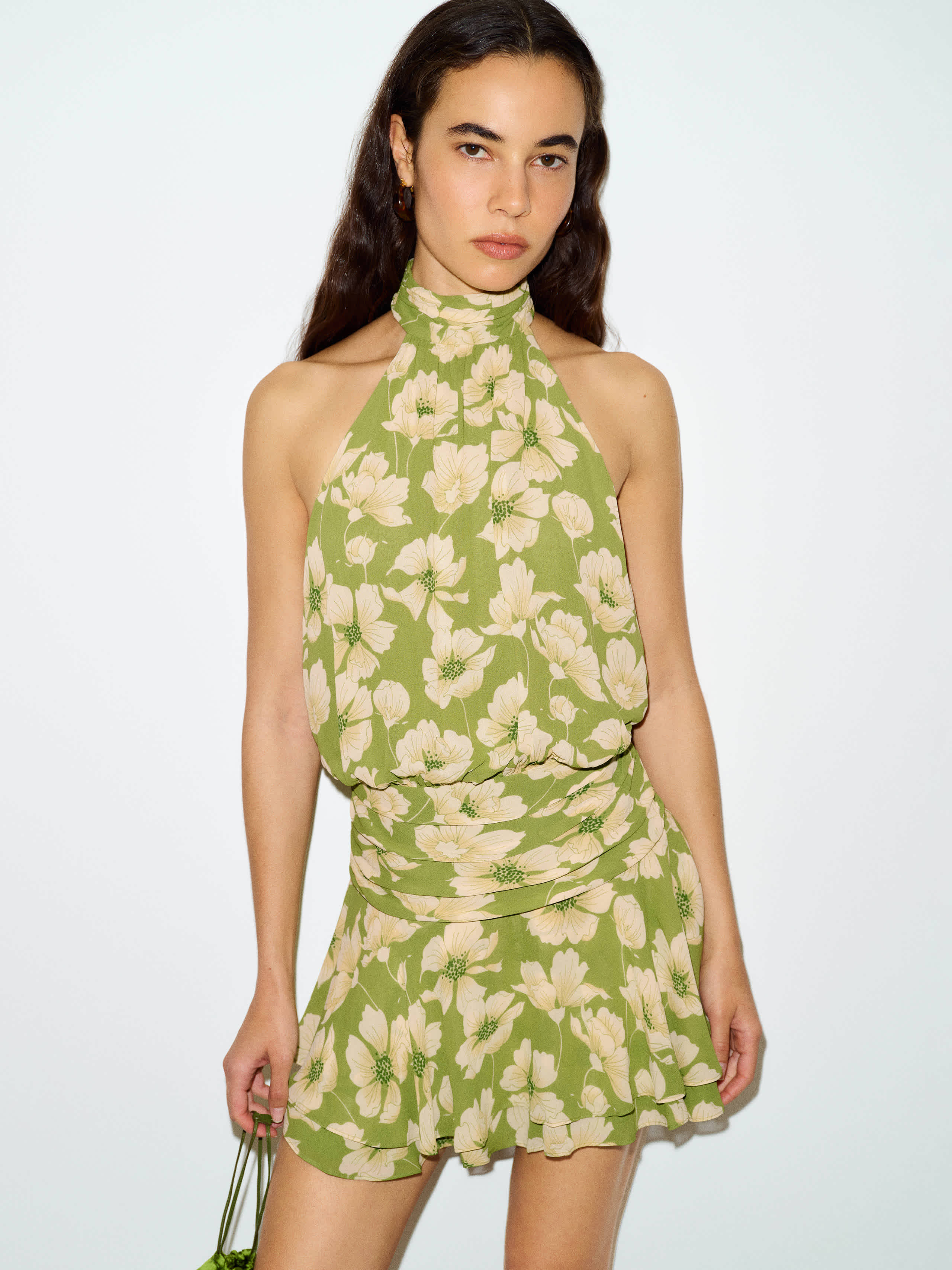 REFORMATION REFORMATION Halter Neck Mini Dress