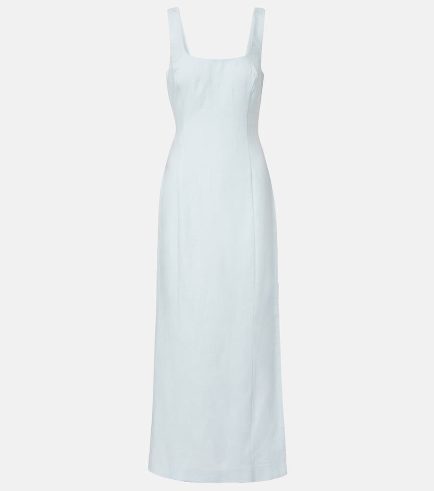sir alessandra beaded linen maxi halter dress Sir. In Ivory - 50% Off Length: Under 5ft5? Try a petite:Petite Length