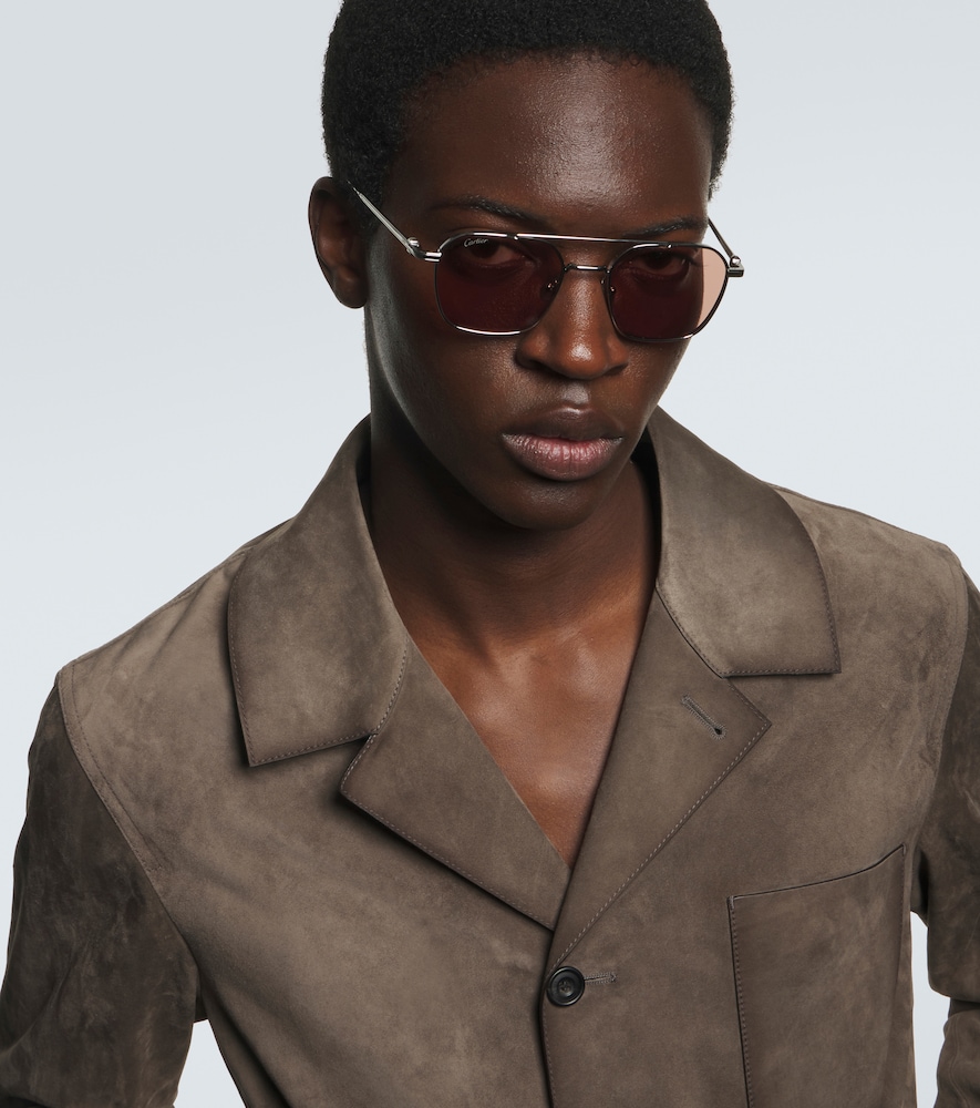 CARTIER Cartier Eyewear Collection Pasha Aviator Sunglasses