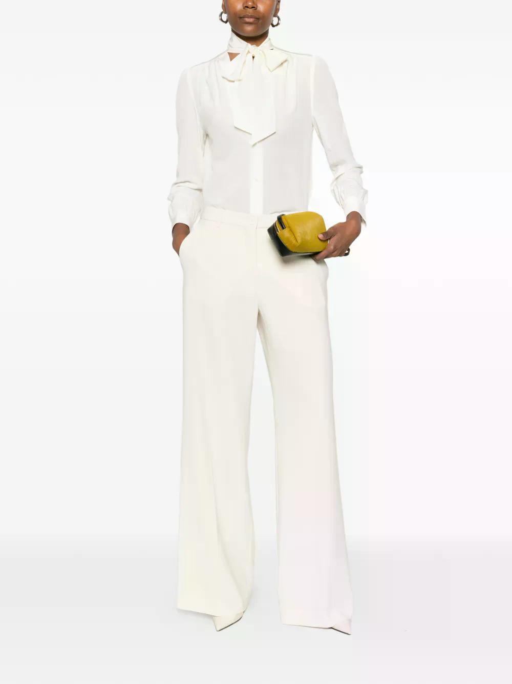 NILI LOTAN Colt Tie-Neck Shirt