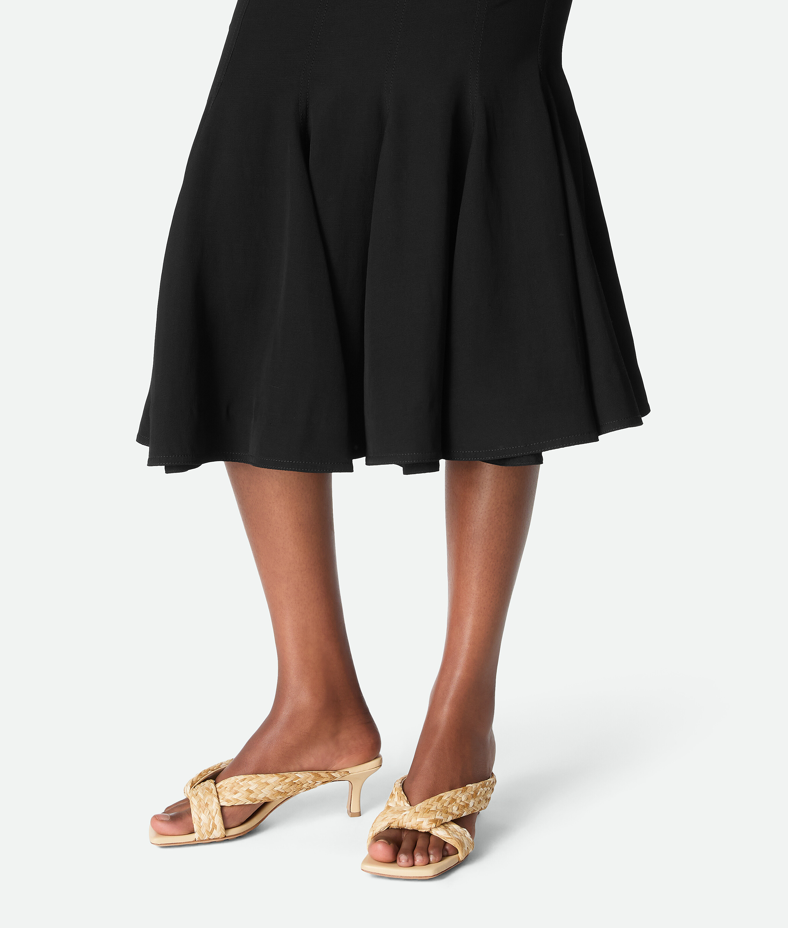 BOTTEGA VENETA Riva Braided Raffia Mules