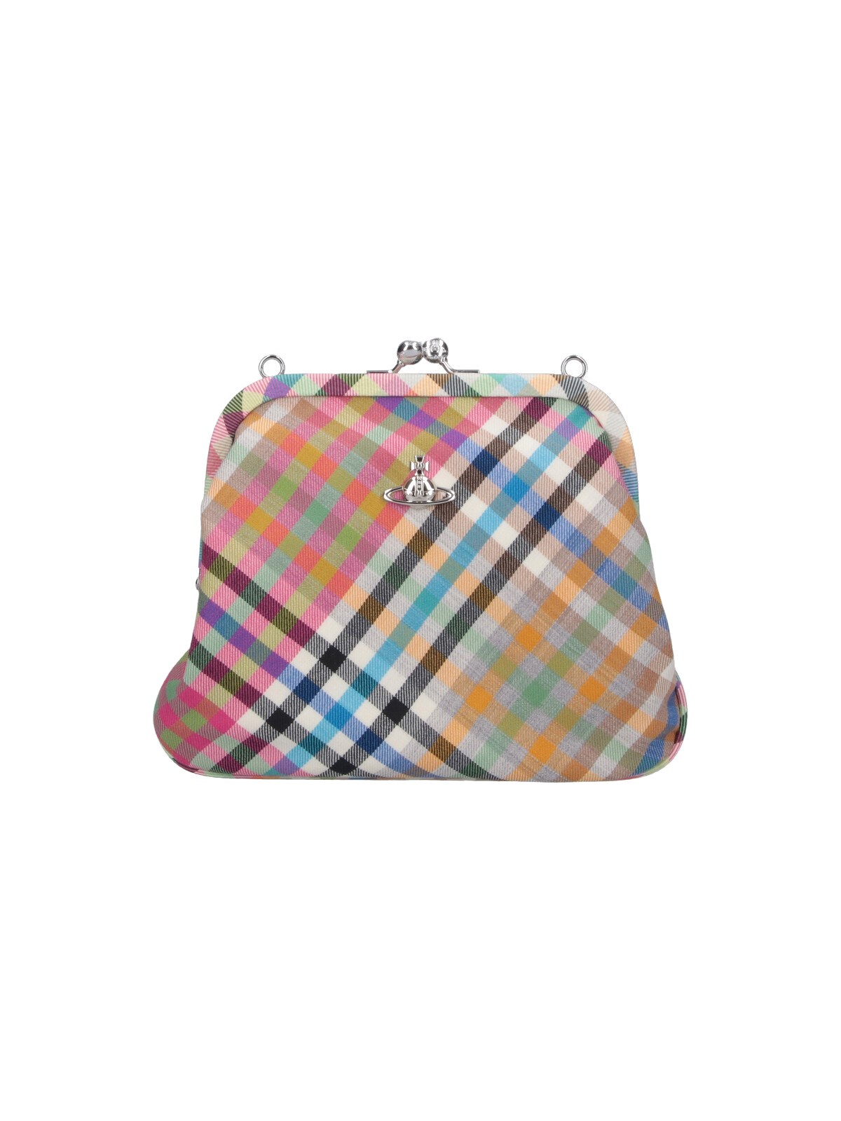 Vivienne Westwood Beige Tartan Elena Folded Shopper Tote - 11827 