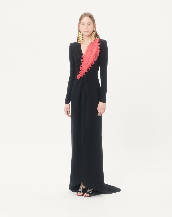 VALENTINO Embroidered Cady Couture Gown