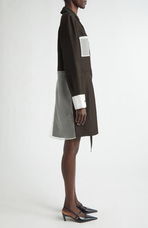 JASON WU Jason Wu Collection Soft Suiting Collage Shirtdress