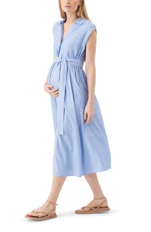 RIPE MATERNITY RIPE MATERNITY Abby Stripe Shirt Dress