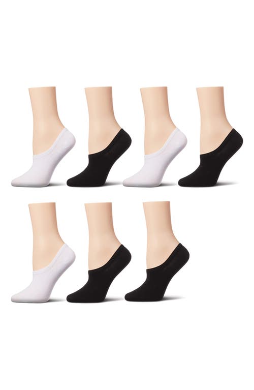 MEMOI 7-Pair No Show Sneaker Liner Socks