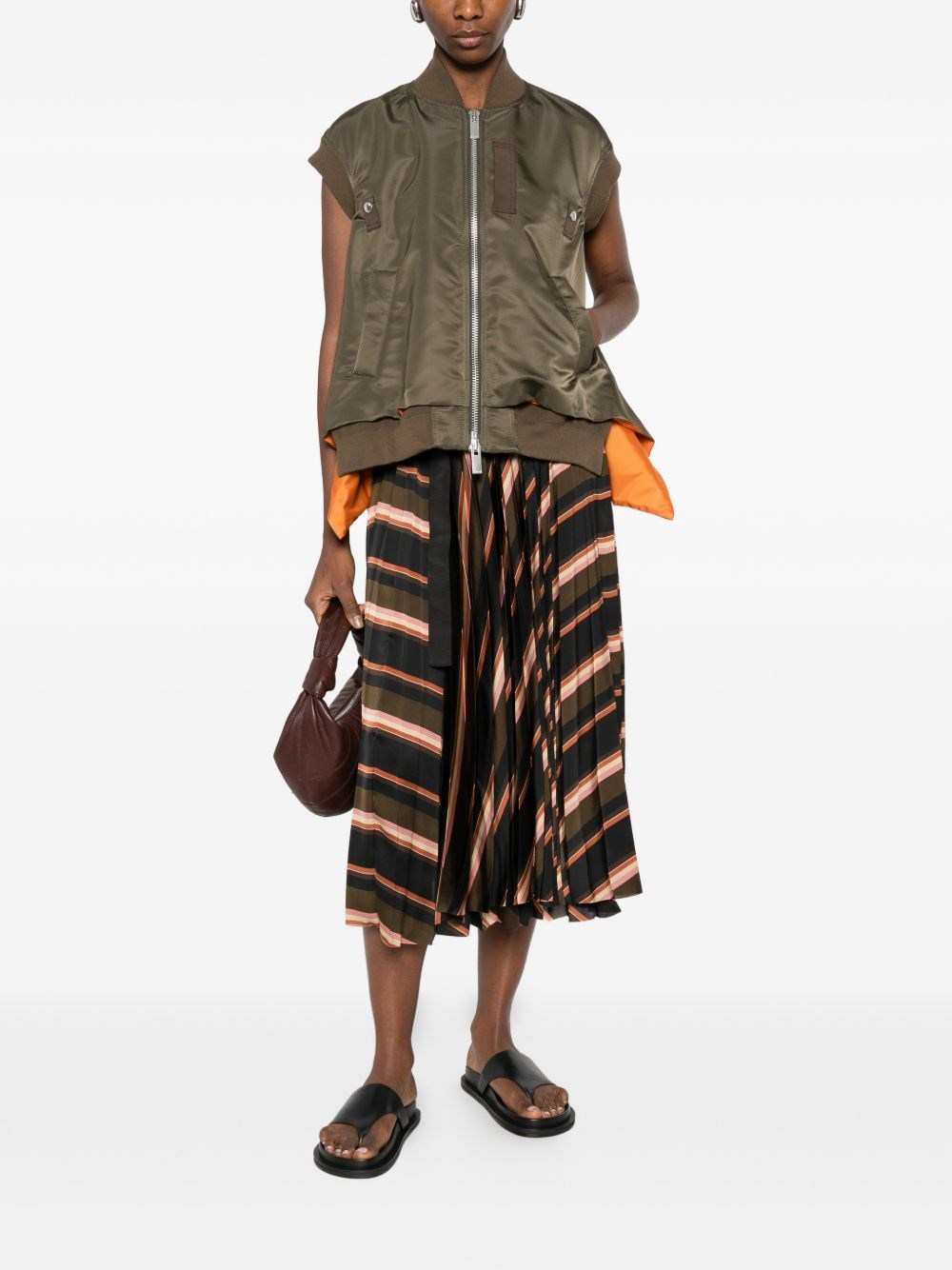 SACAI Nylon Zipped Vest