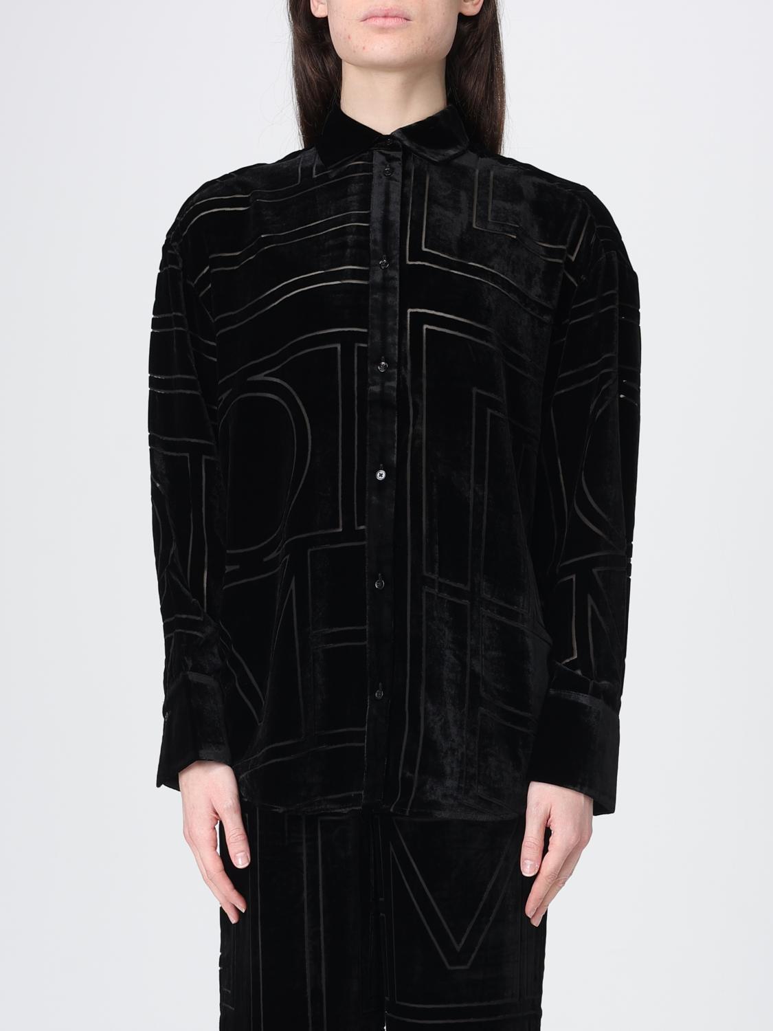 TOTÊME Toteme Velvet Geometric Print Shirt