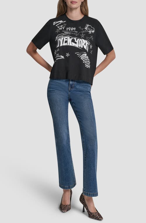 DKNY Embroidered Graphic T-Shirt