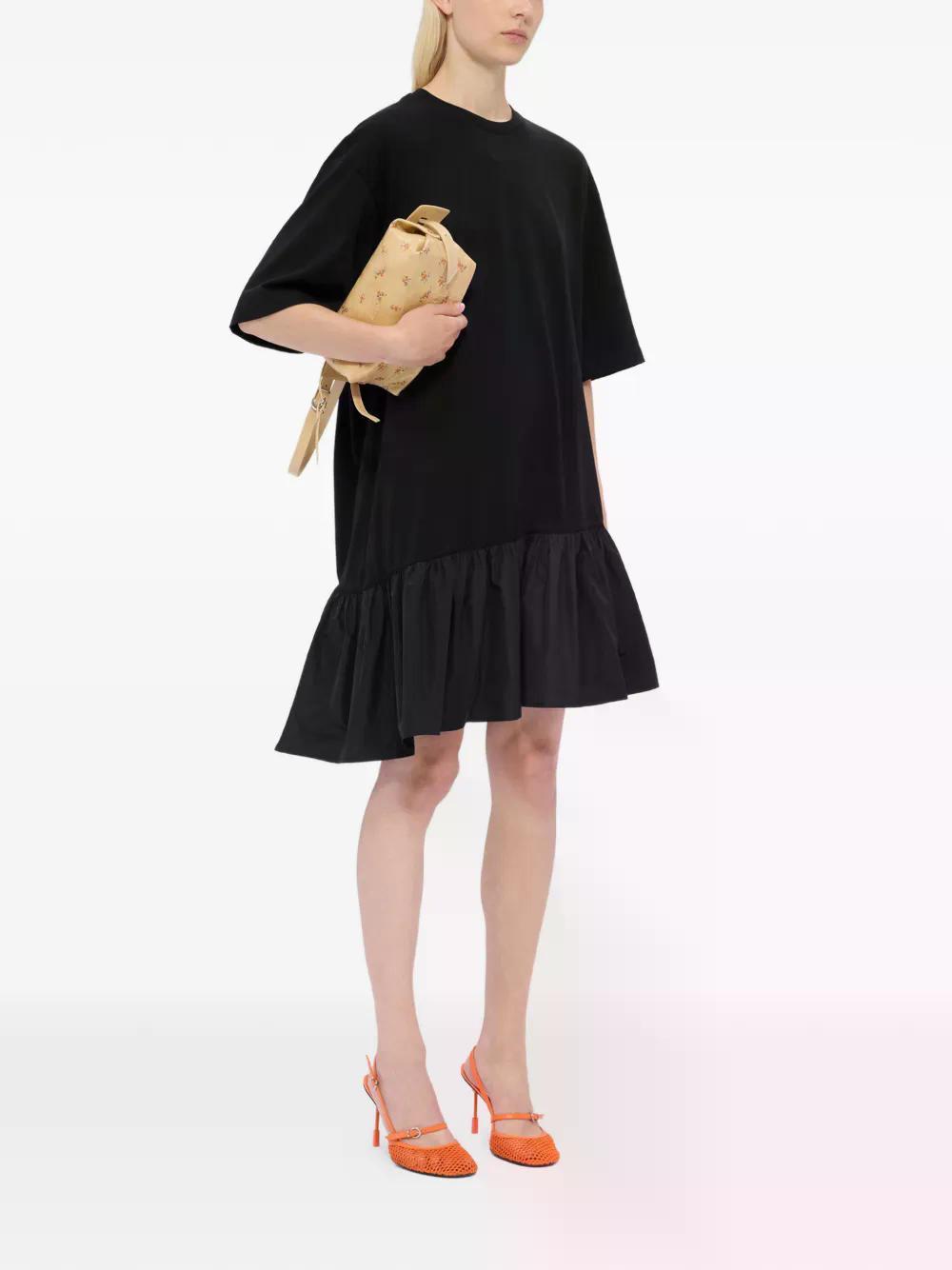 MSGM Ruffled-Hem Mini Dress