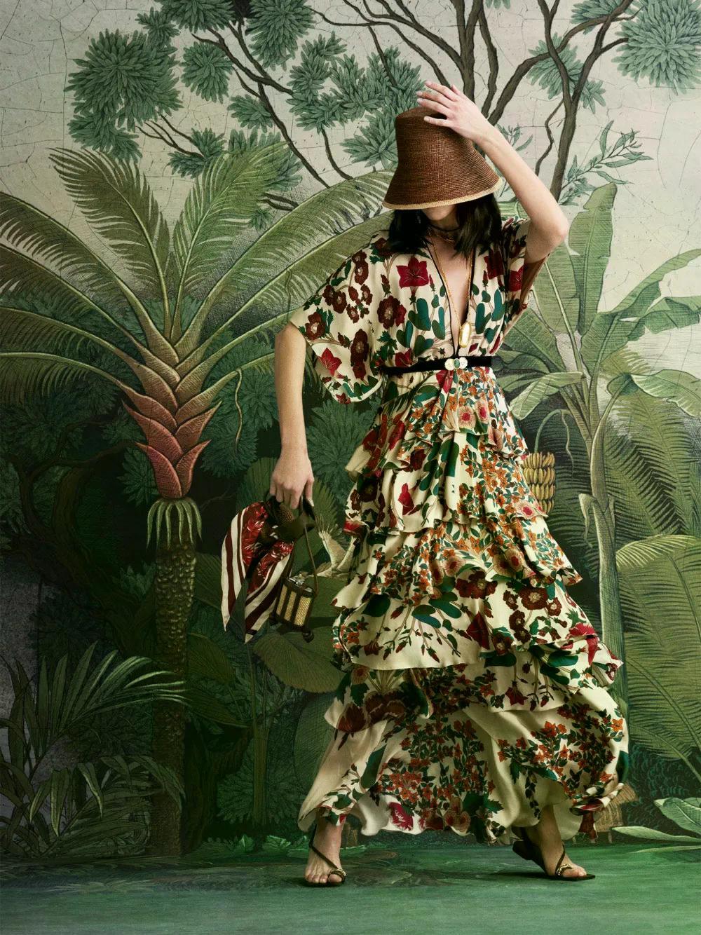 JOHANNA ORTIZ Floral-Pattern Maxi Dress