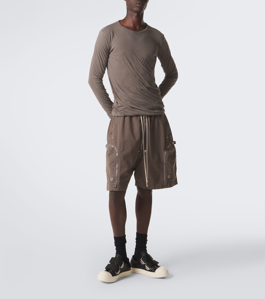 RICK OWENS Low Strap Leather Sneakers