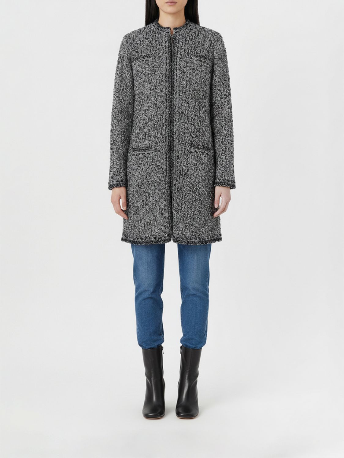 FABIANA FILIPPI Fabiana Filippi Textured Zip-Up Coat