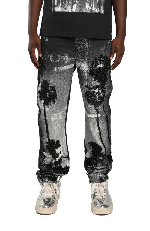 PURPLE BRAND Beaded Palm Jeans