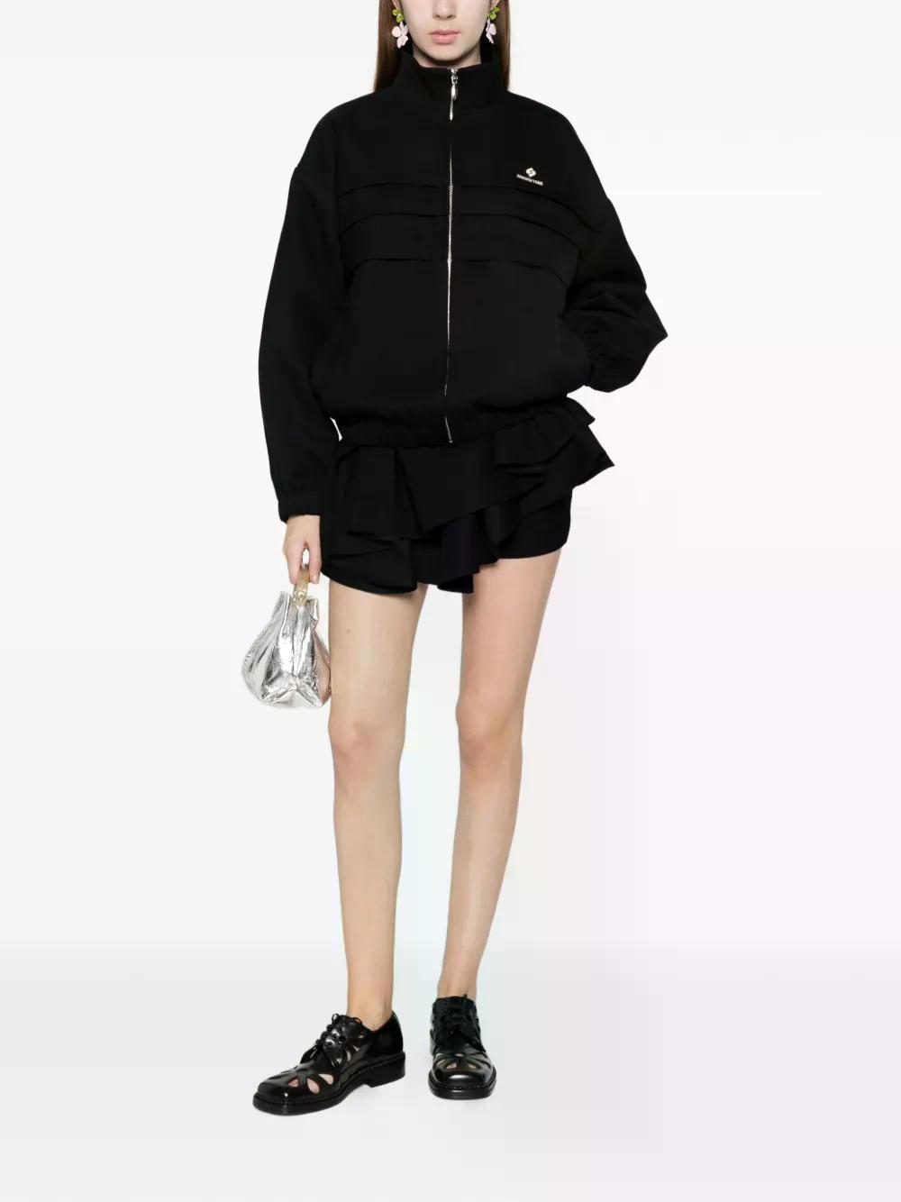 SHUSHU/TONG Asymmetrical Bow Mini Skirt