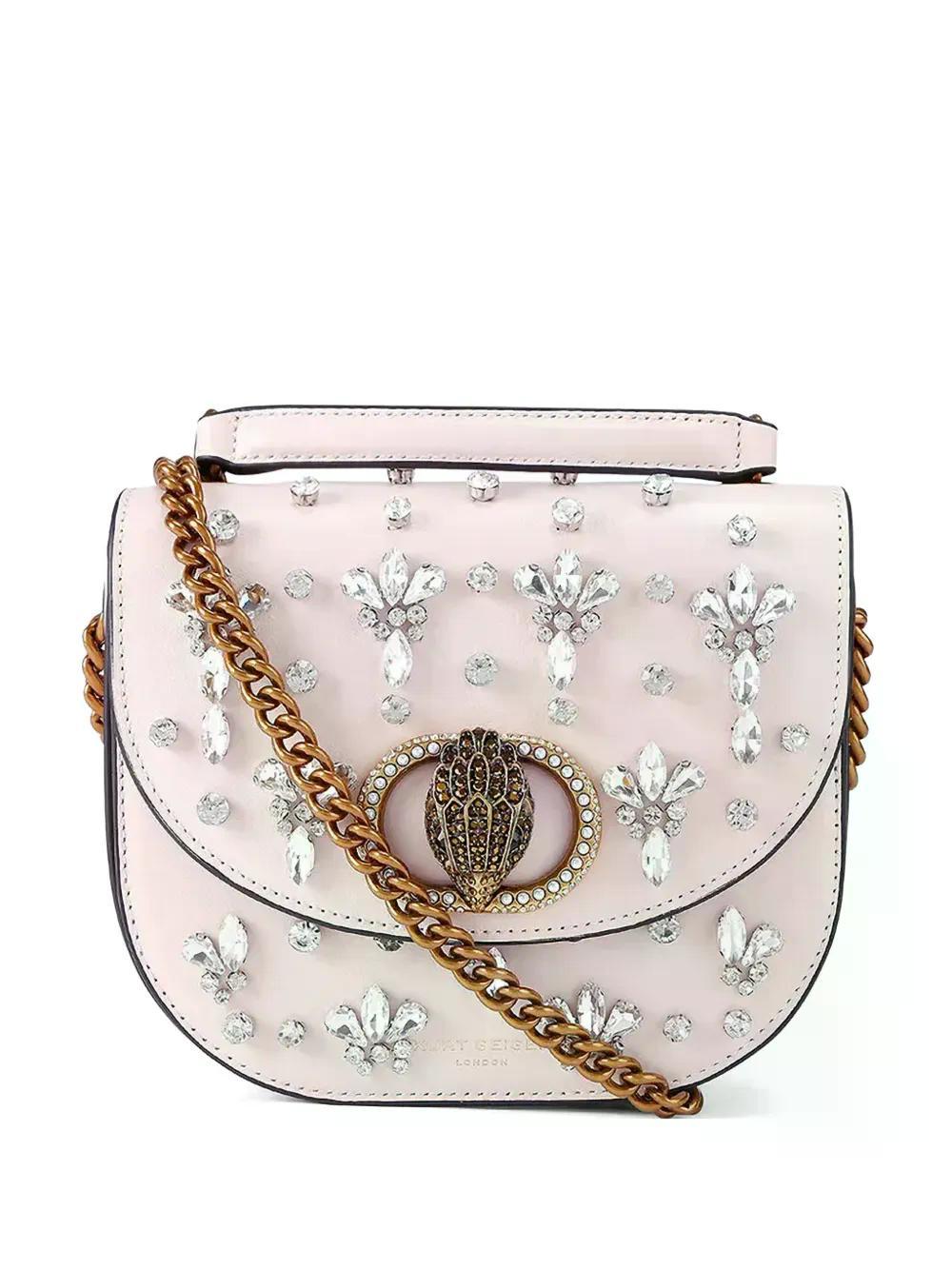 KURT GEIGER Crystal-Embellished Cross Body Bag