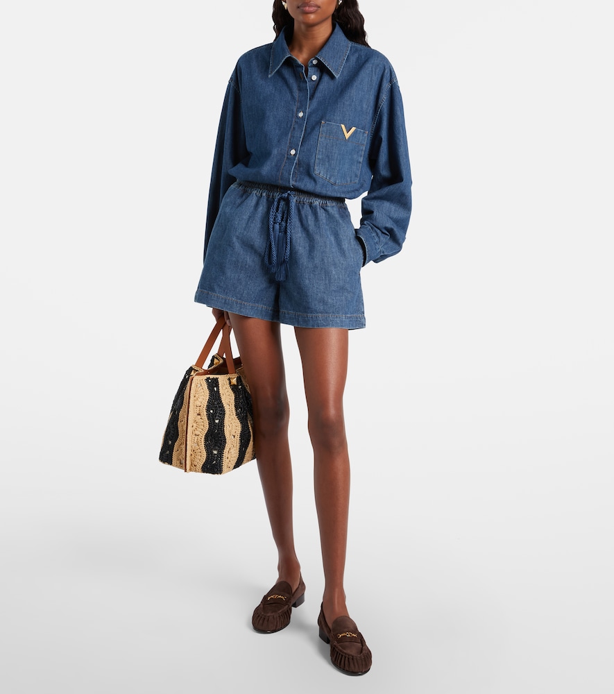 VALENTINO Valentino Garavani VLogo Suede Loafers