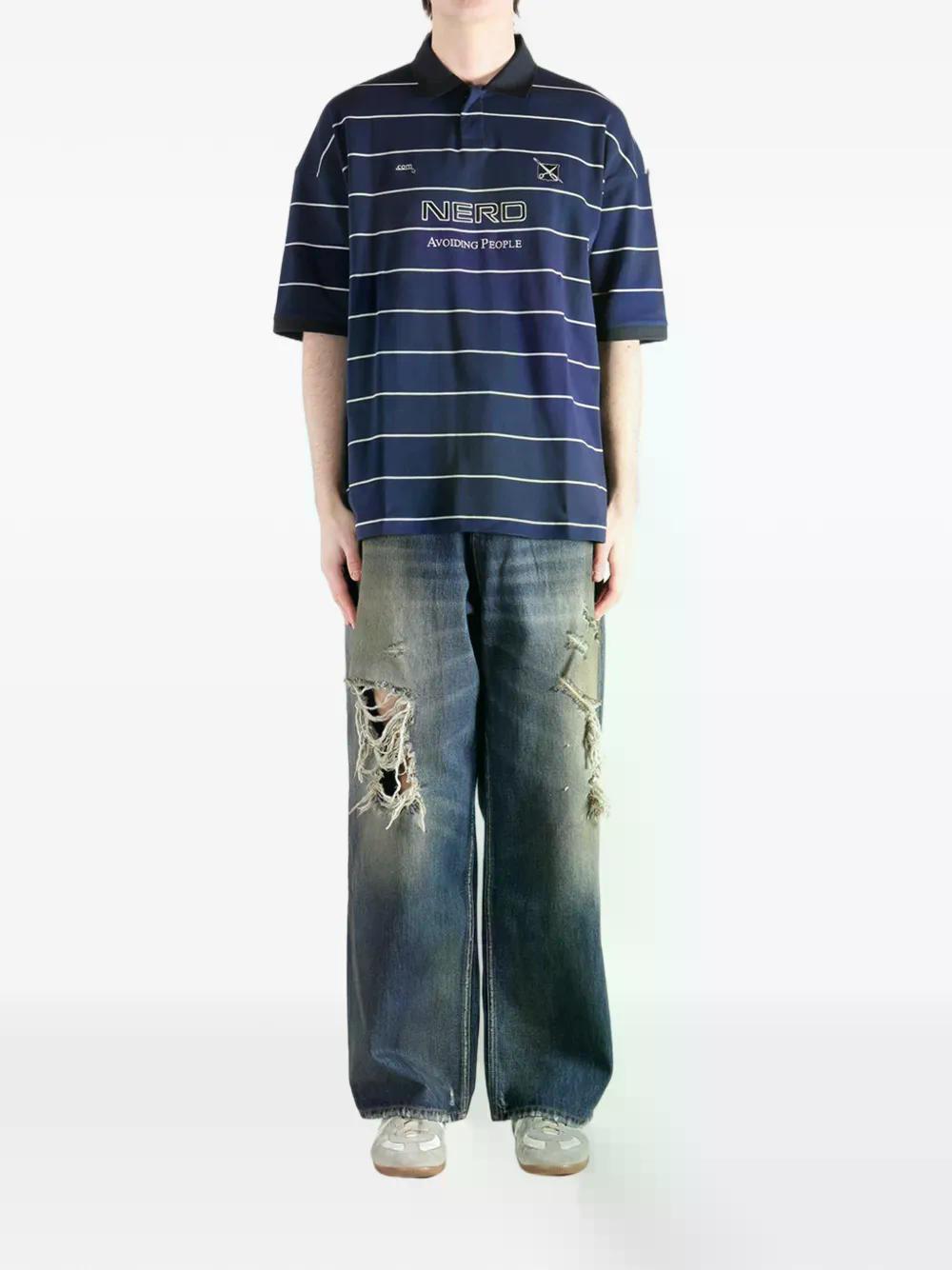 VETEMENTS striped polo shirt