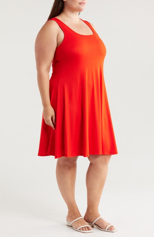 24SEVEN COMFORT APPAREL 24seven Comfort Apparel Stretch Fit & Flare Dress