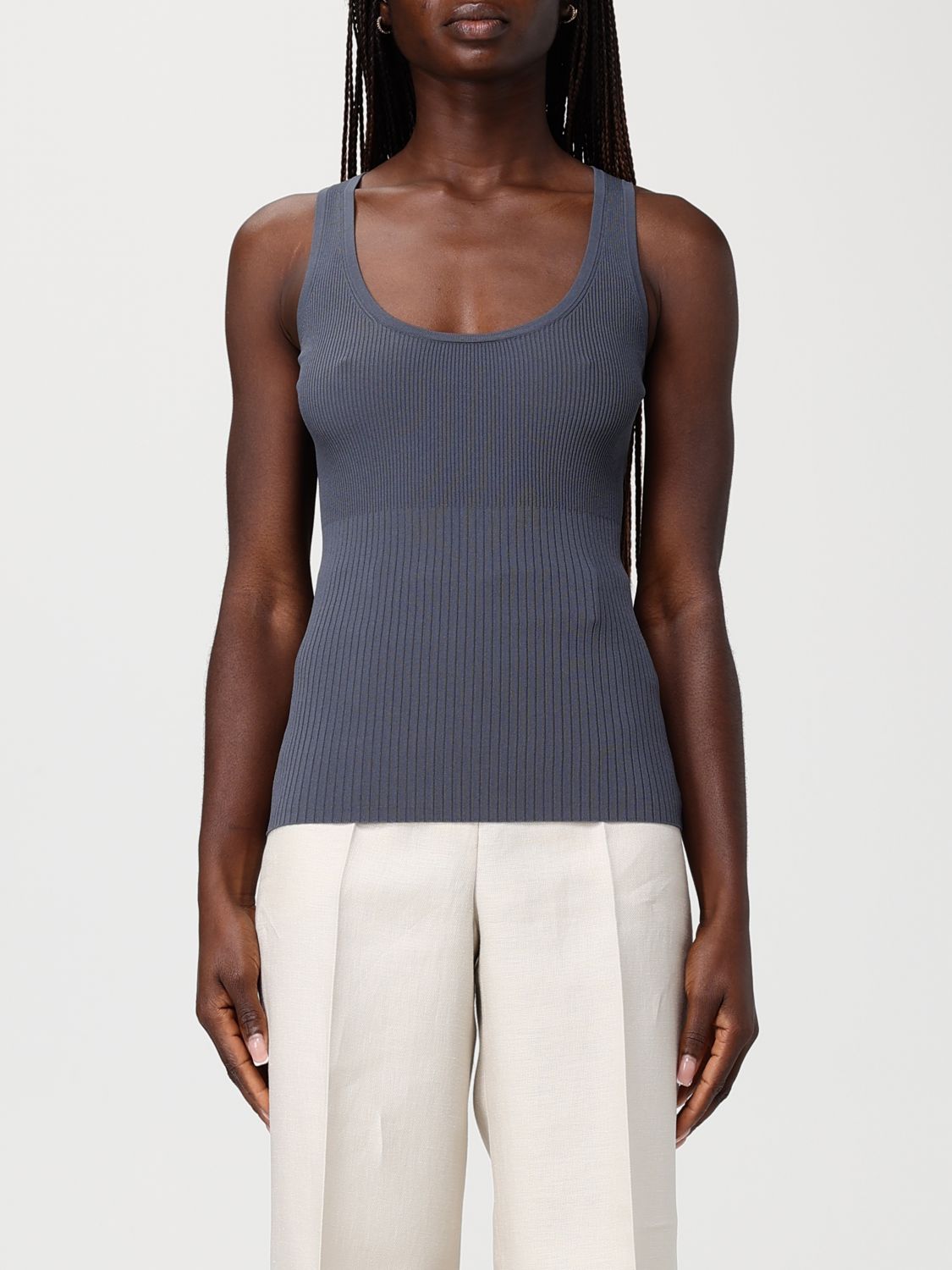 MAX MARA Max Mara Ribbed Cotton Tank Top