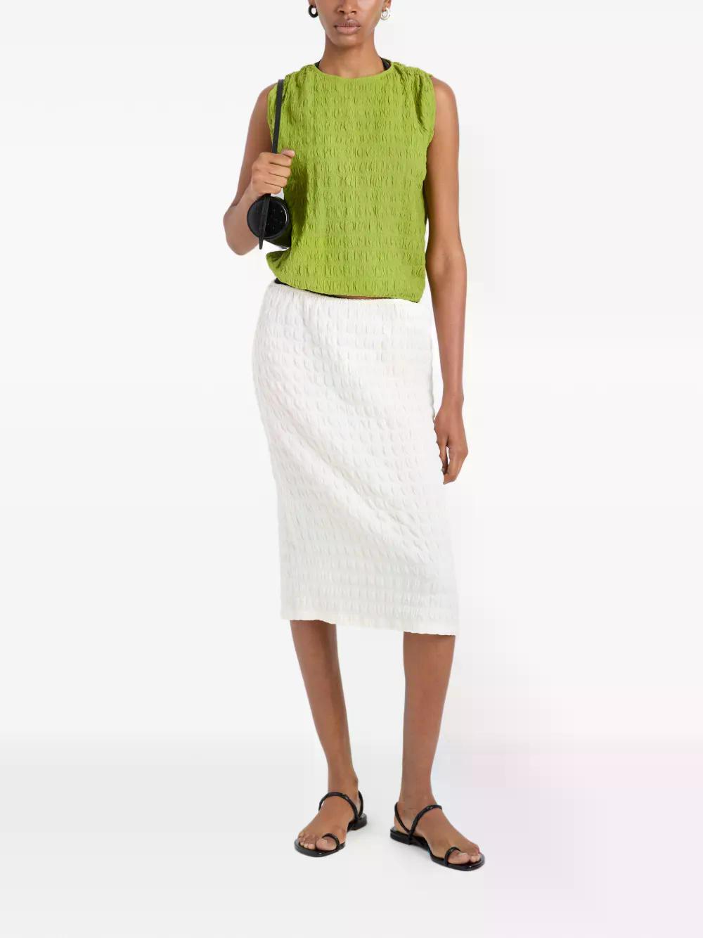 PROENZA SCHOULER WHITE LABEL Proenza Schouler White Label Lori Textured Midi Skirt