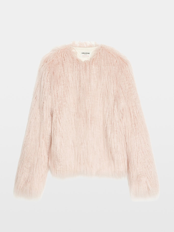 ZADIG&VOLTAIRE Zadig&Voltaire Freddie Curly Faux Fur Coat