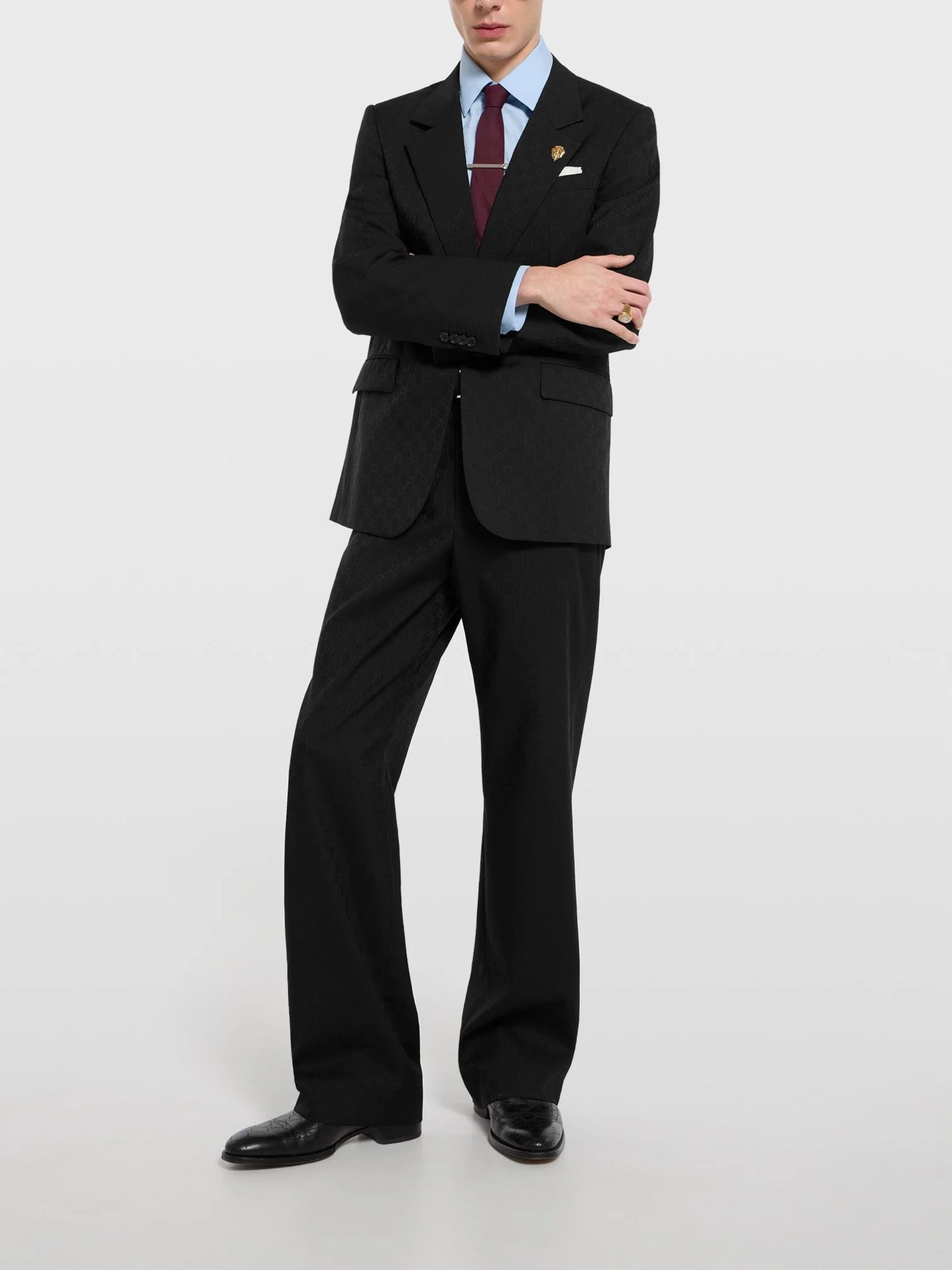 GUCCI GG Wool Trousers
