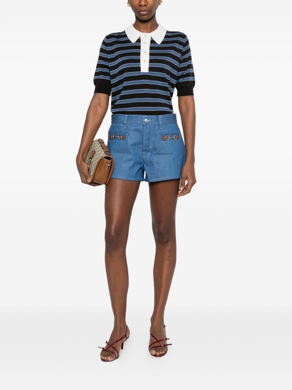 GUCCI Denim Cotton Shorts
