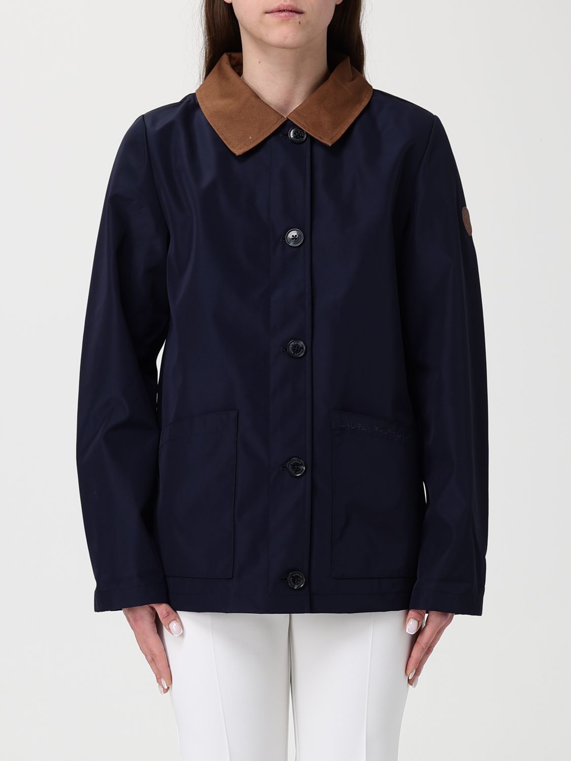 RALPH LAUREN Lauren Ralph Lauren Short Jacket with Classic Collar