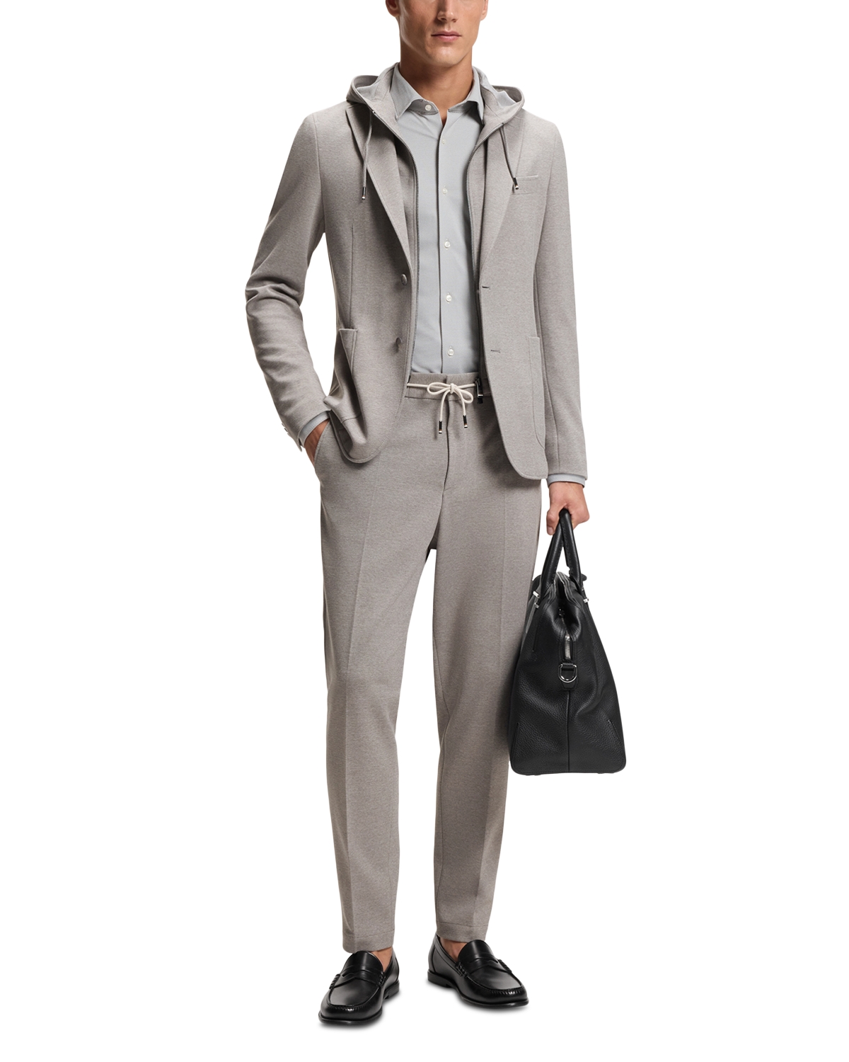 BOSS Hanry Slim Fit Sport Coat with Removable Hood