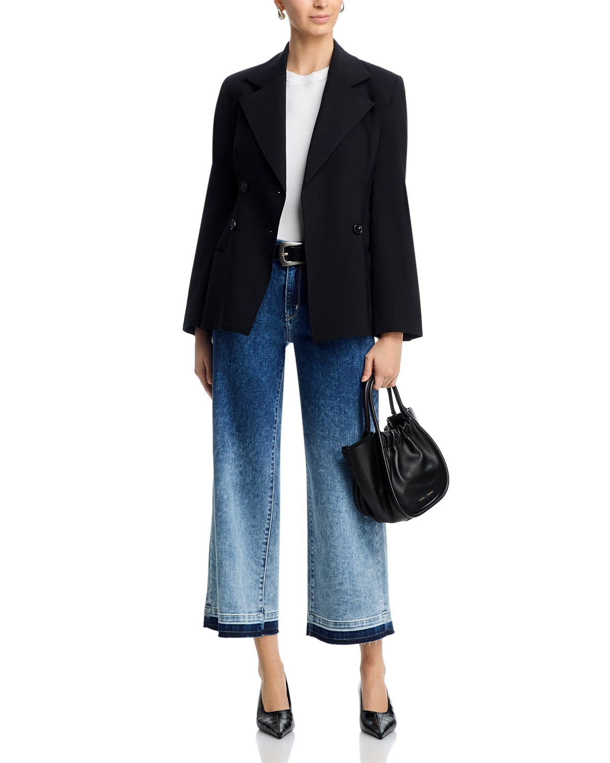 KOBI HALPERIN High Rise Ankle Wide Leg Jeans