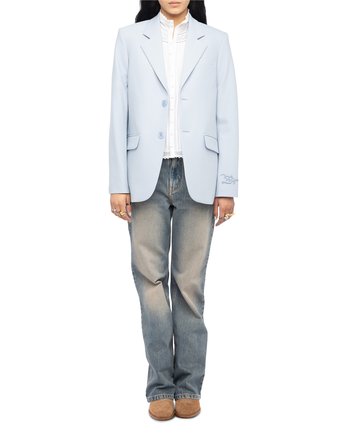 ZADIG&VOLTAIRE Zadig & Voltaire Vanille Notched Collar Blazer