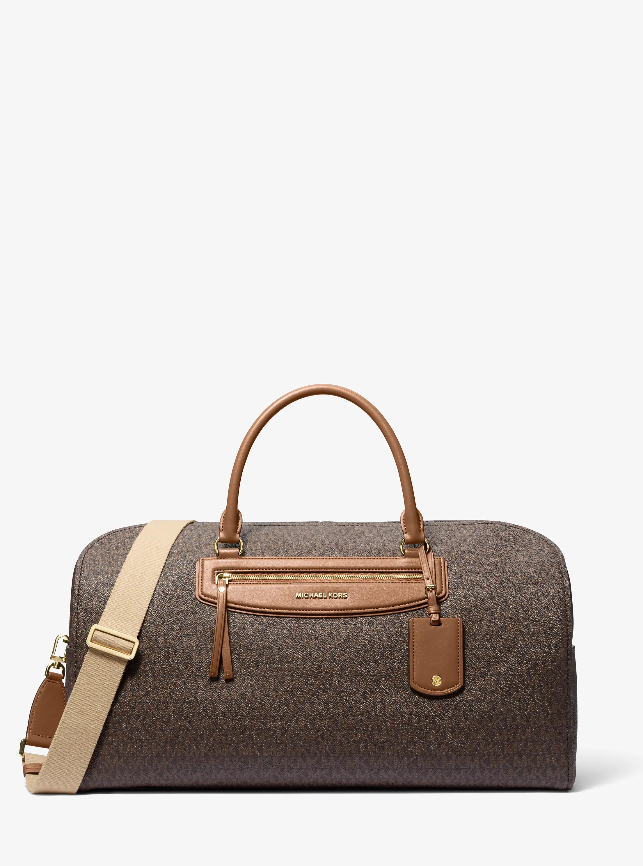 MICHAEL KORS Jet Set Travel Extra-Large Signature Logo Weekender Bag