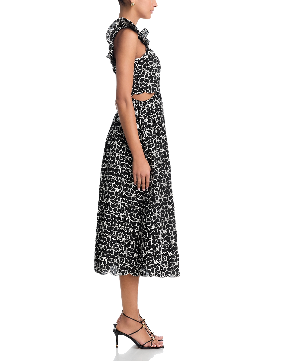 embroidered tank midi dress Penny Tank Midi Dress in Embroidered Chambray 14