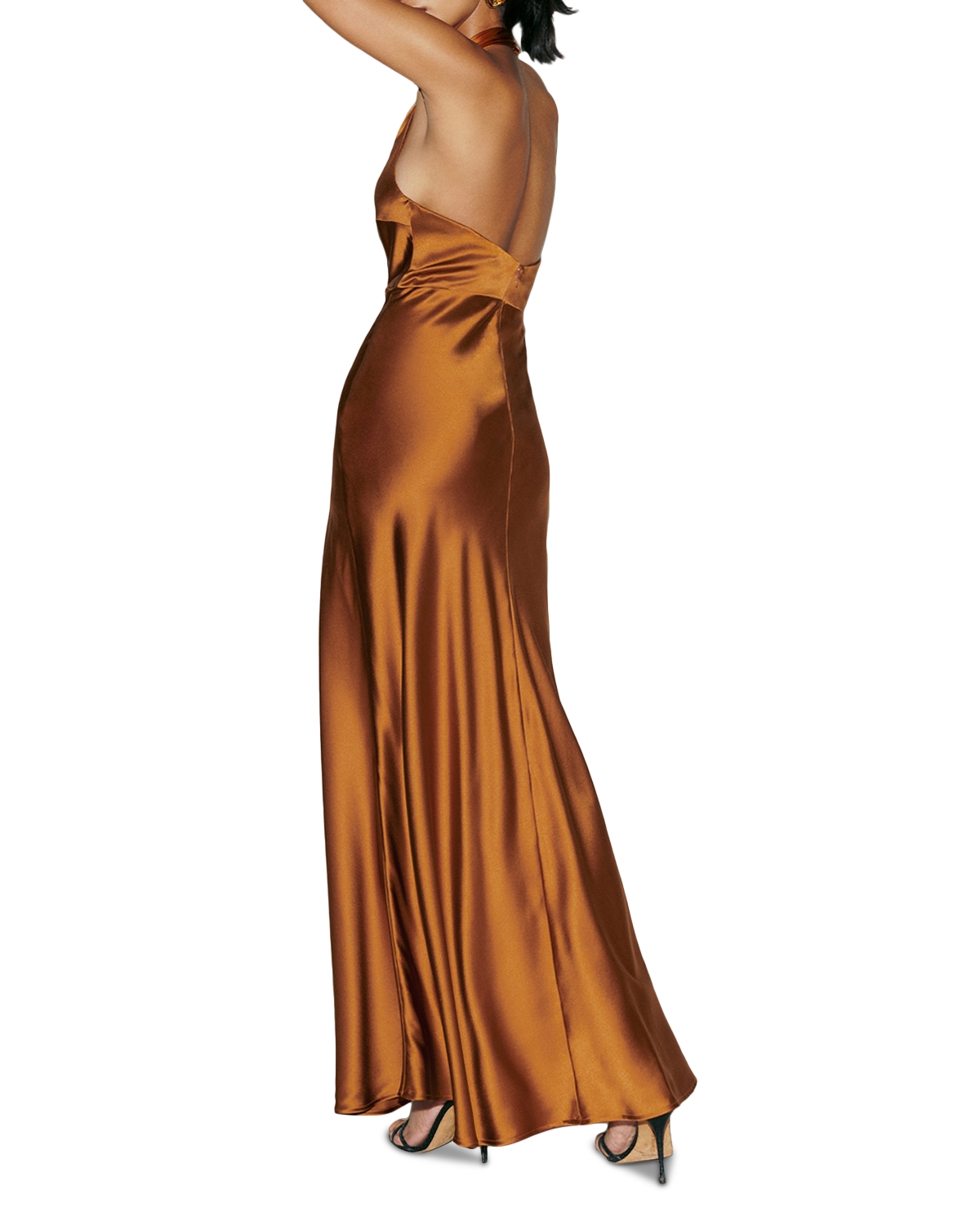 daniela silk dress hibiscus tea Reformation Daniela Silk Dress