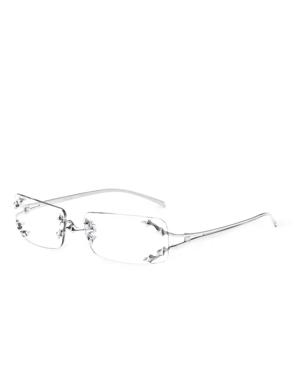 Gentle Monster Mosh 02 Glasses In Silver | Editorialist