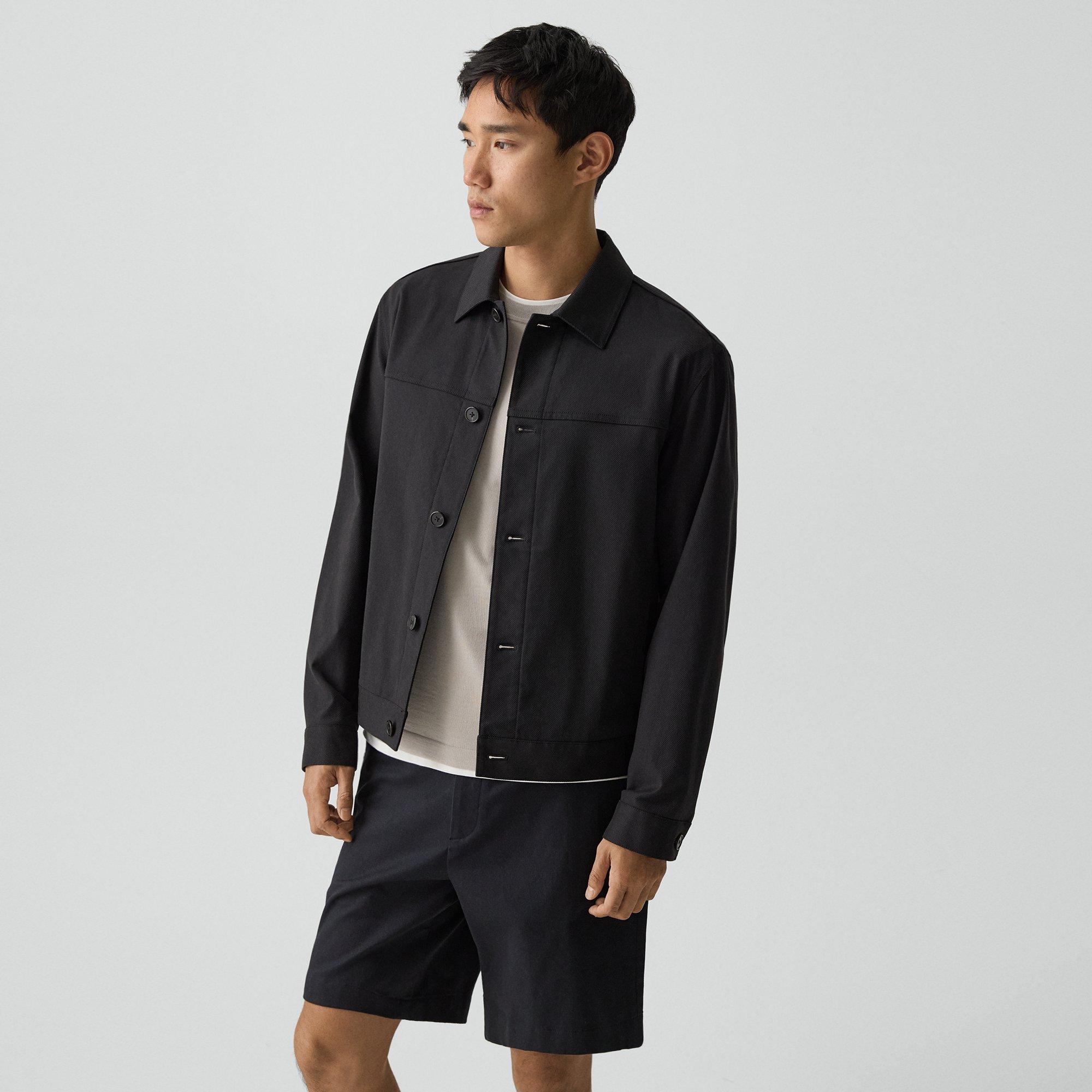 THEORY Button Jacket in Neoteric Twill