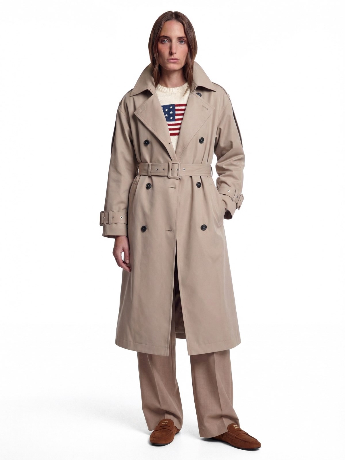SPORTMAX Maxi Water-Repellent Trench