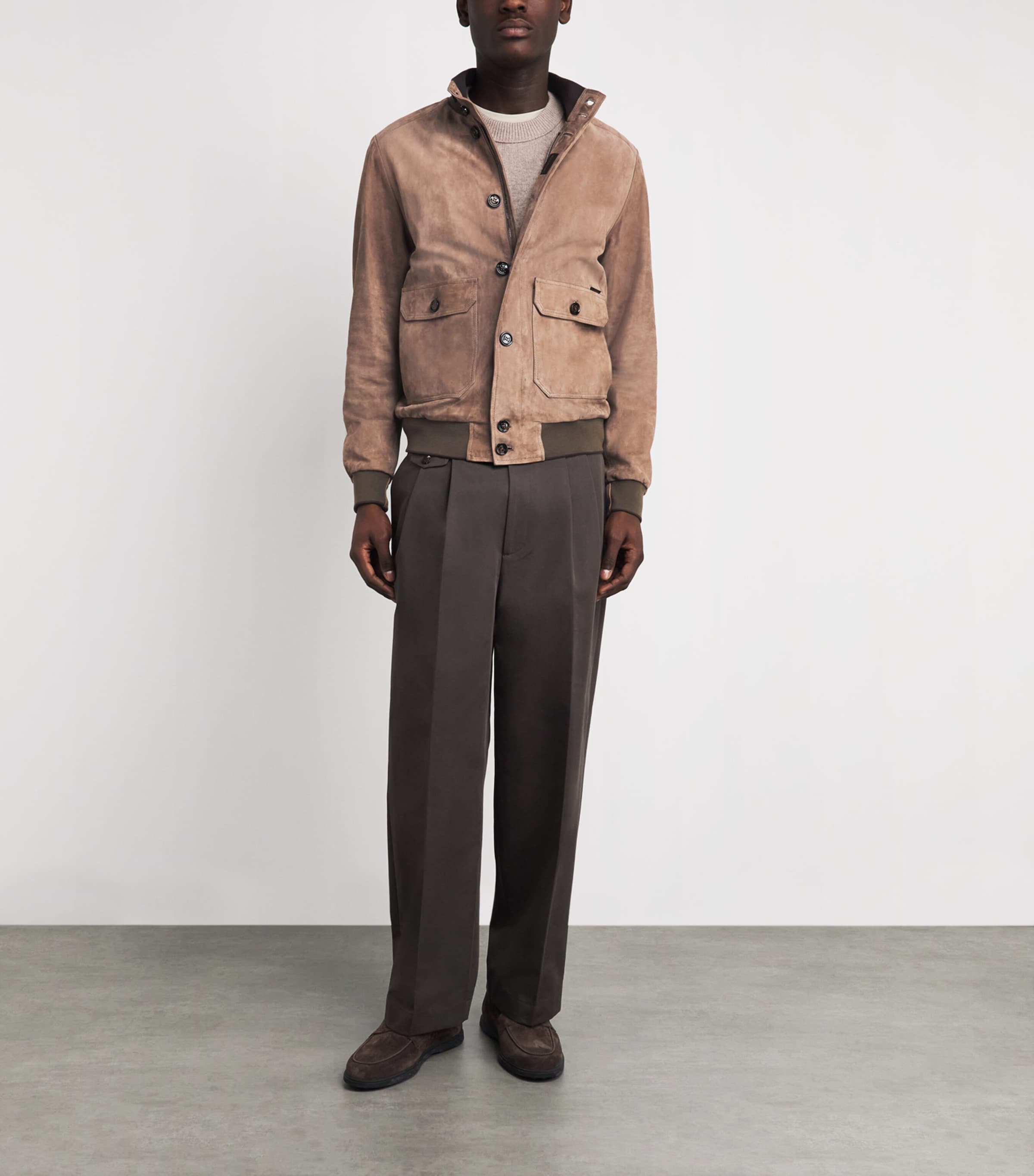 MOORER Suede Field Jacket