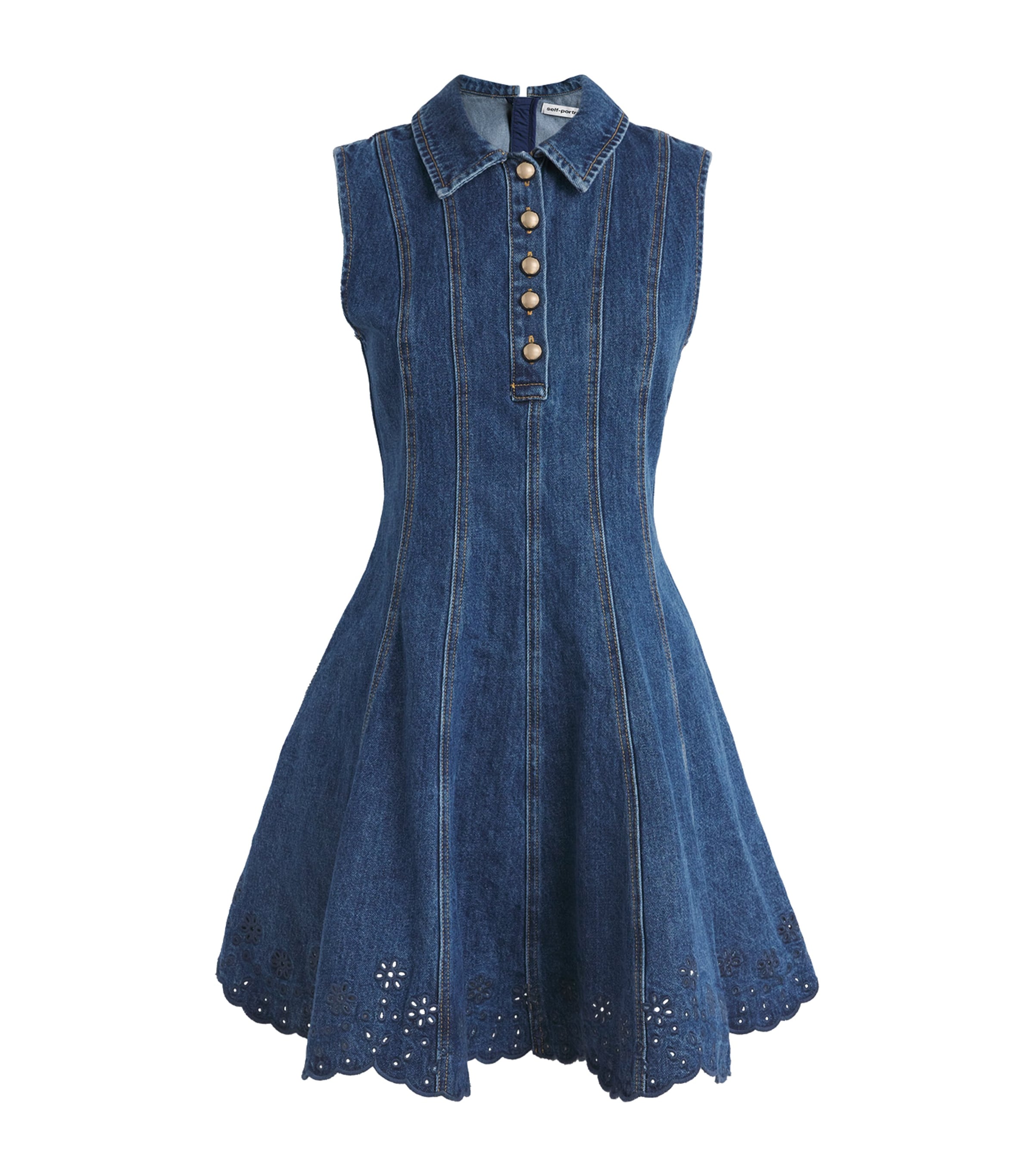 white christmas dresses Self-Portrait Women's Short Dresses - Blue