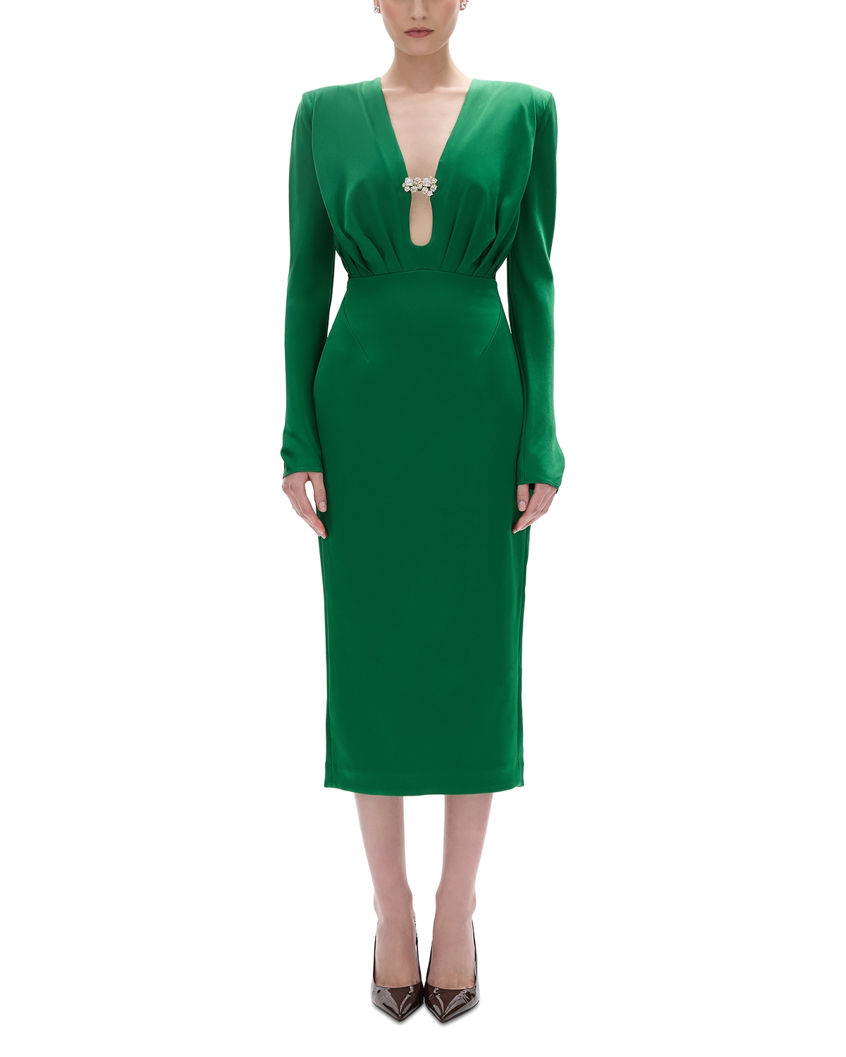 RACHEL GILBERT Rachel Gilbert Plunge Neck Dress