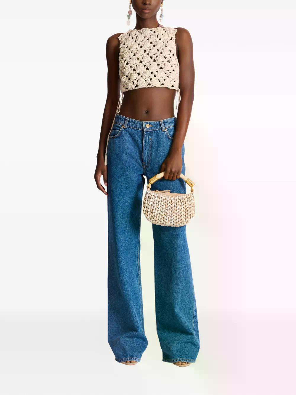 BALMAIN Tie-Detail Top