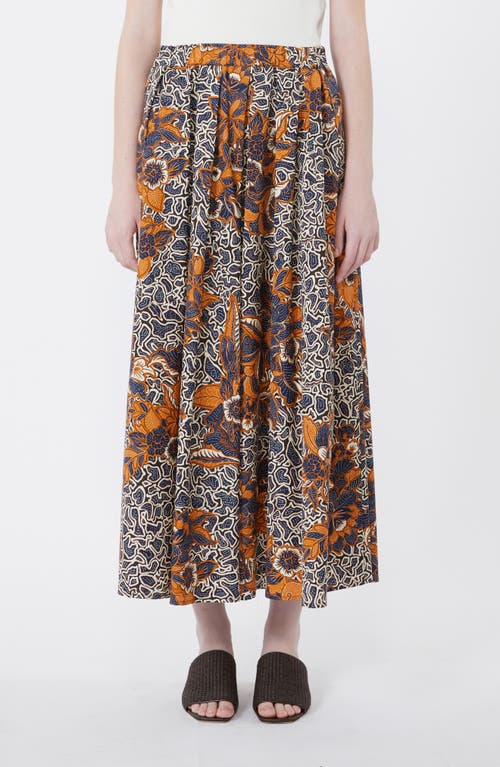 MAX MARA Paisley Floral Cotton Skirt