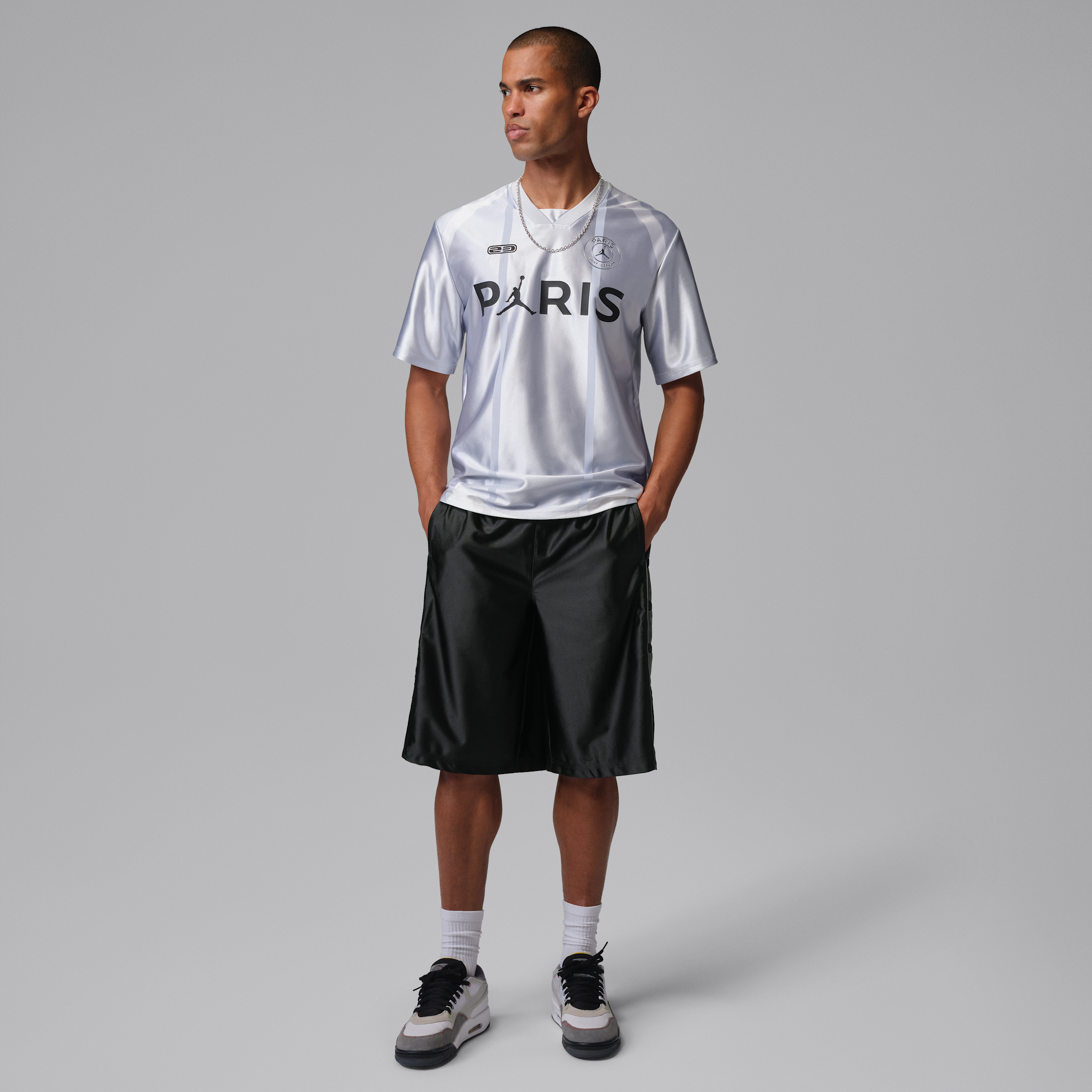 JORDAN JORDAN Paris Saint-Germain Cat Scratch Shorts