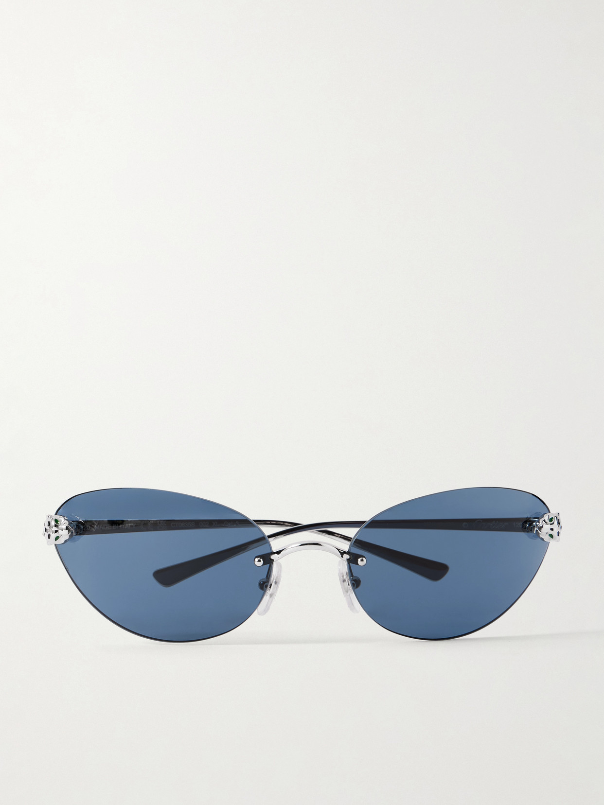CARTIER Panthère de Cartier Rimless Cat-Eye Sunglasses
