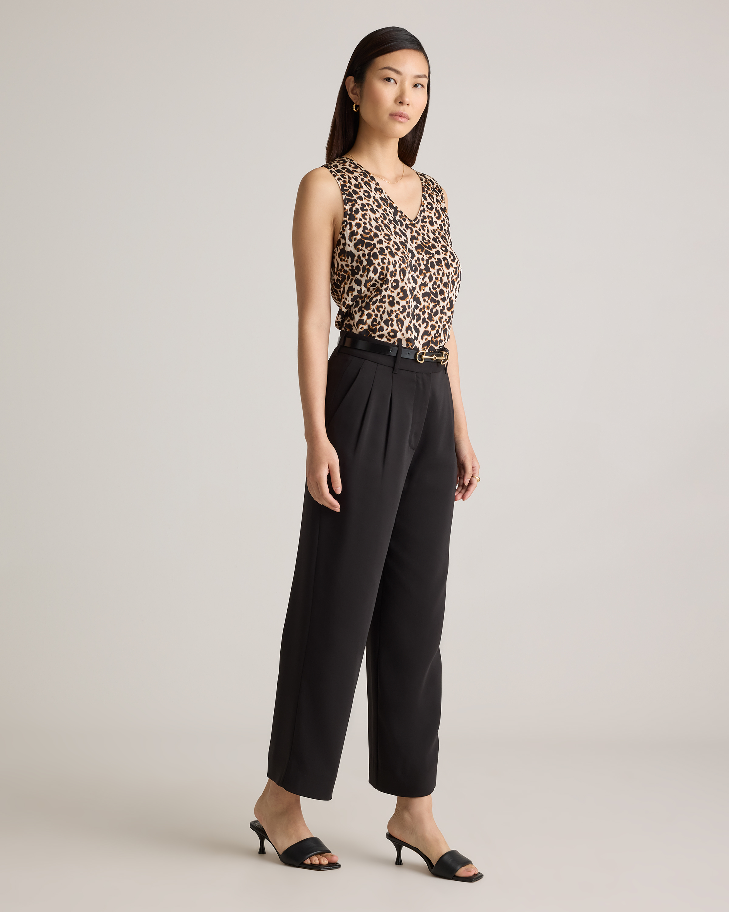 QUINCE QUINCE 100% Washable Silk Stretch Tank Top