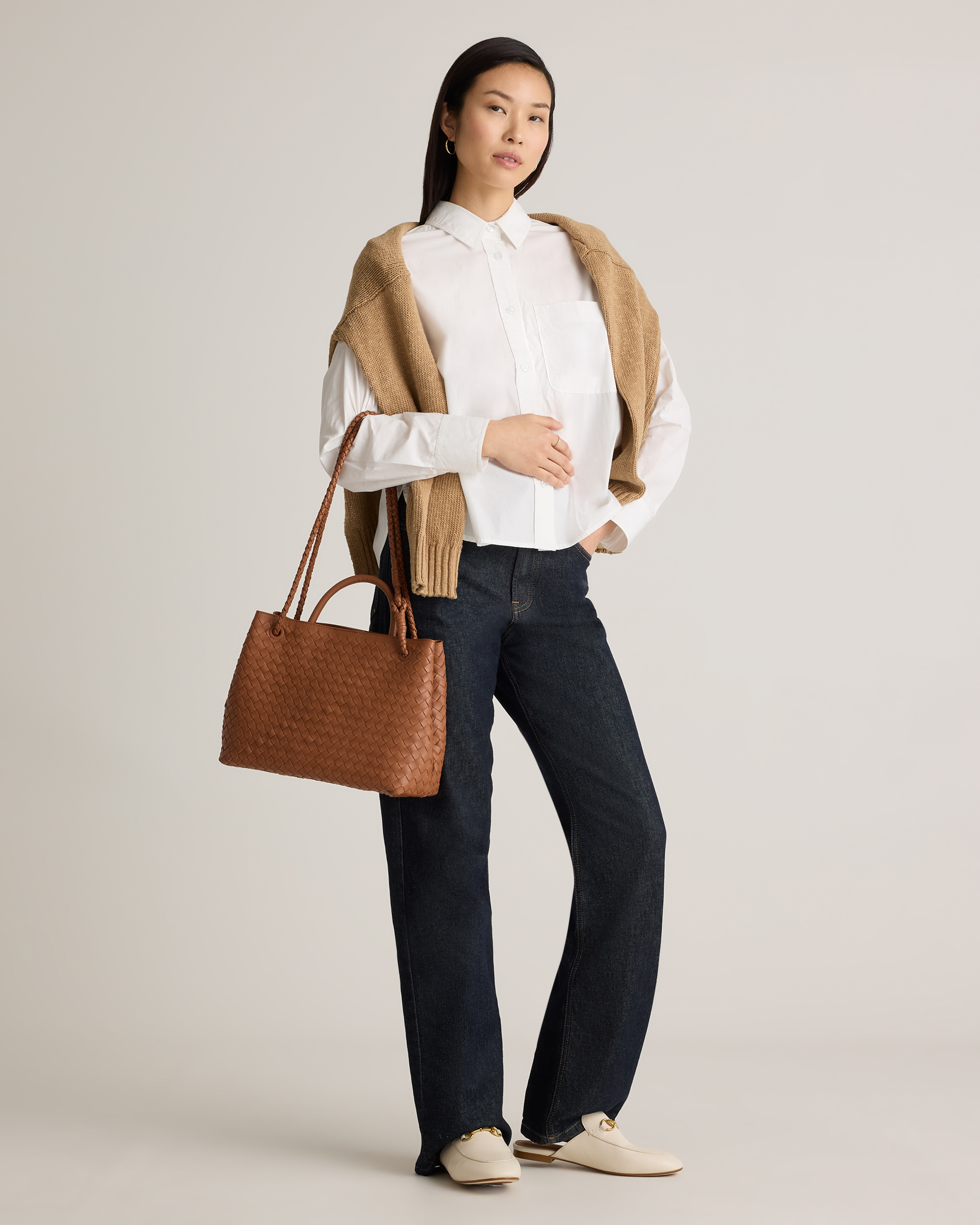 QUINCE Romy Handwoven Satchel