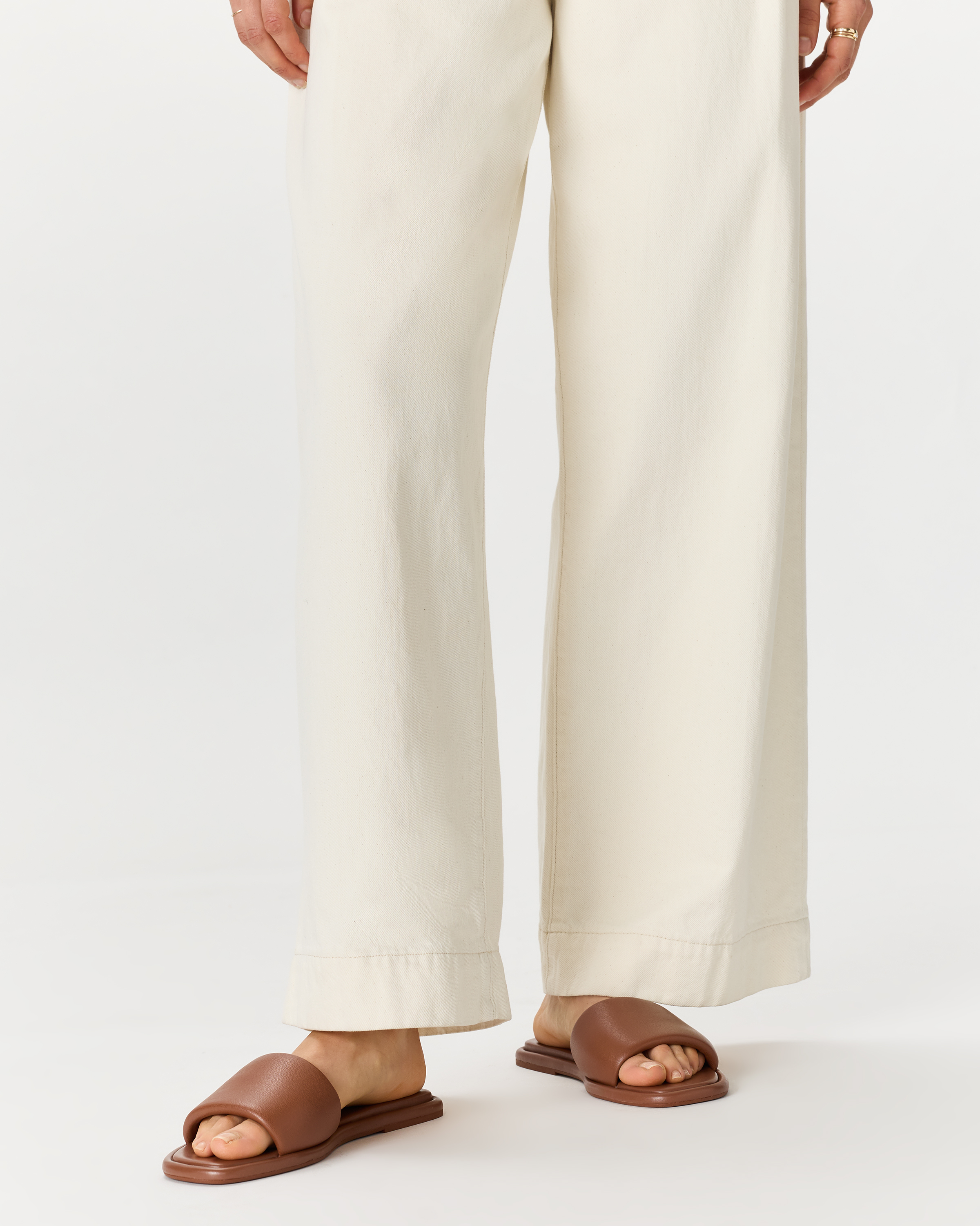 QUINCE QUINCE Italian Leather Slide Sandal
